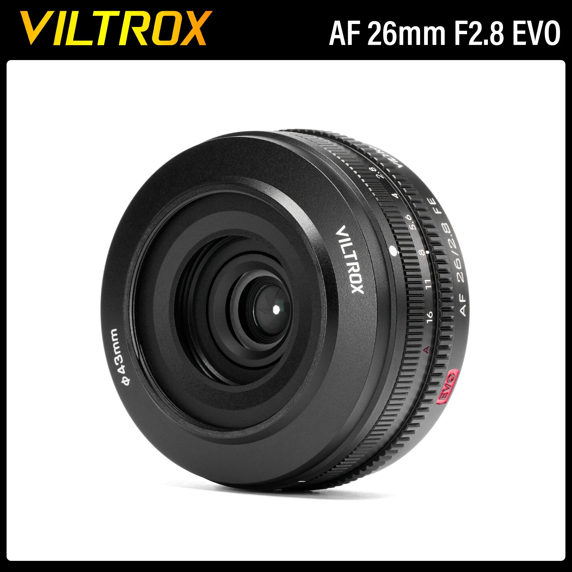Viltrox 26mm f2.8 EVO объектив для Sony A7C, Nikon Z6 III, Z5 III Крепление Sony E (FE)