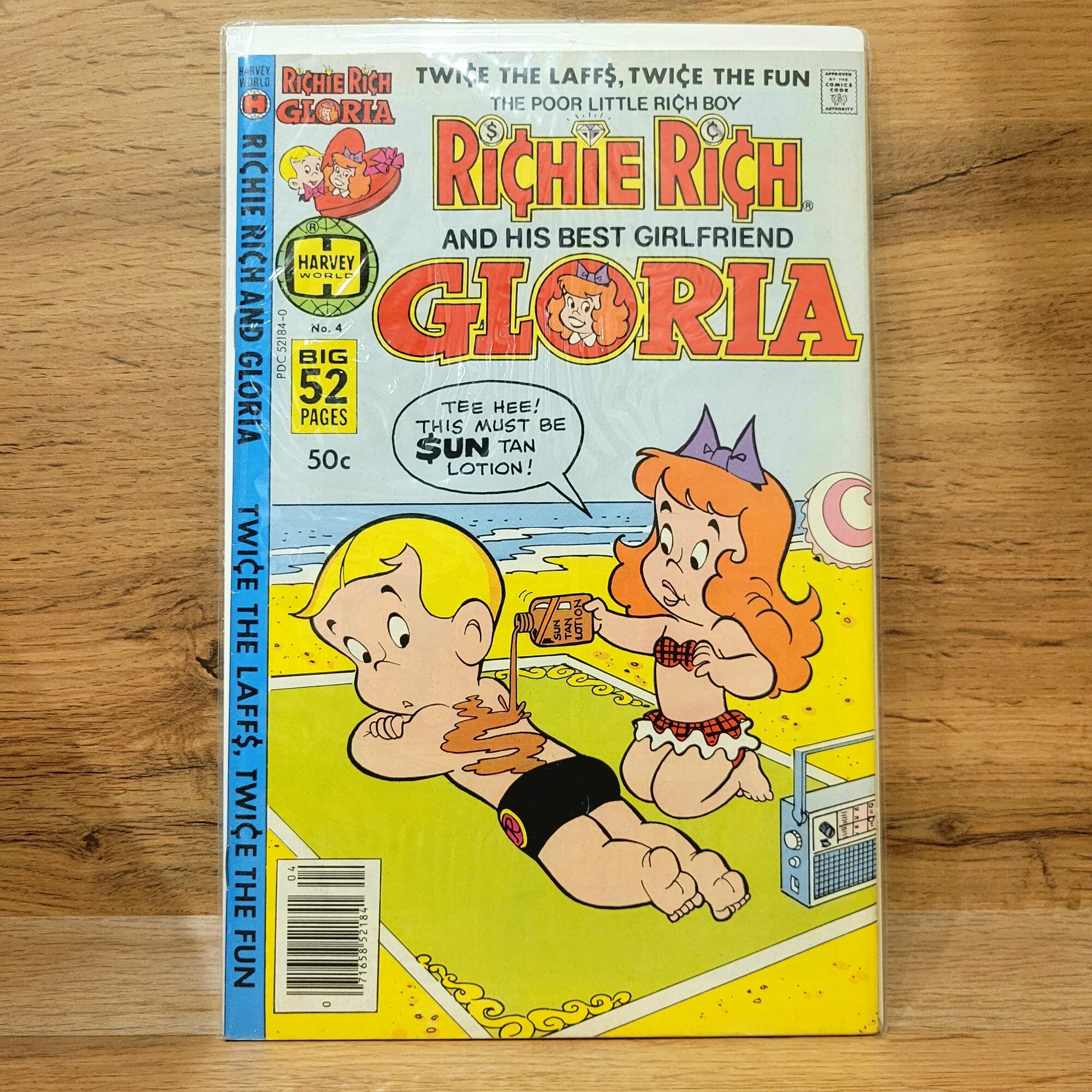 Раритетный Комикс Richie Rich Gloria #4. 1975 Год. Комикс (сингл) на английском языке