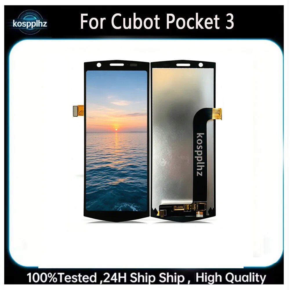 Дисплей LCD с сенсорным экраном и рамкой для Cubot Pocket 3, запасные части, Pocket 3 No Frame