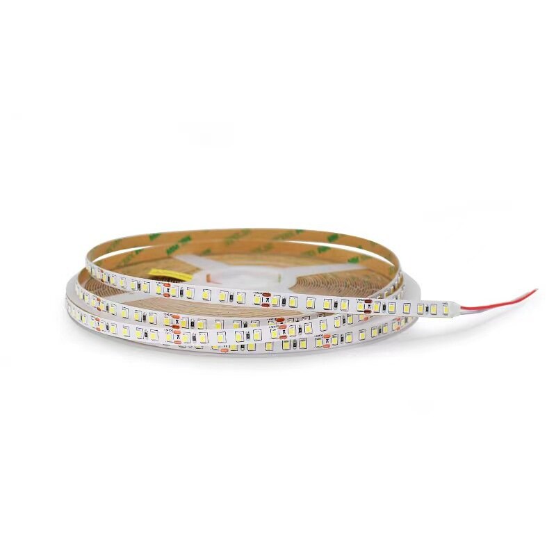Светодиодная лента 2835 SMD 24В 5 мм ширина 3500К теплый белый гибкая мягкая для внутреннего освещения