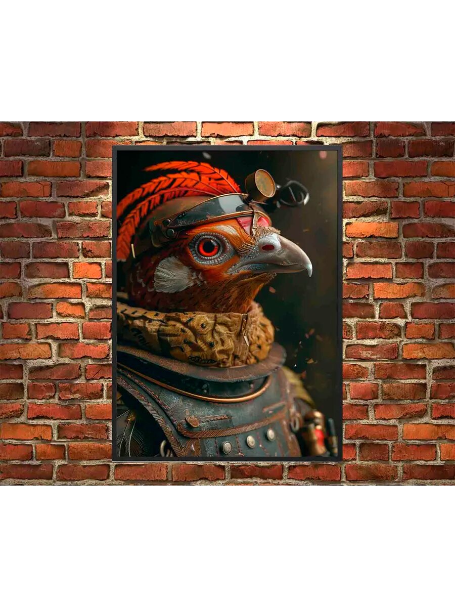 Куропатка-птица-солдат 3, Плакат 30x42см