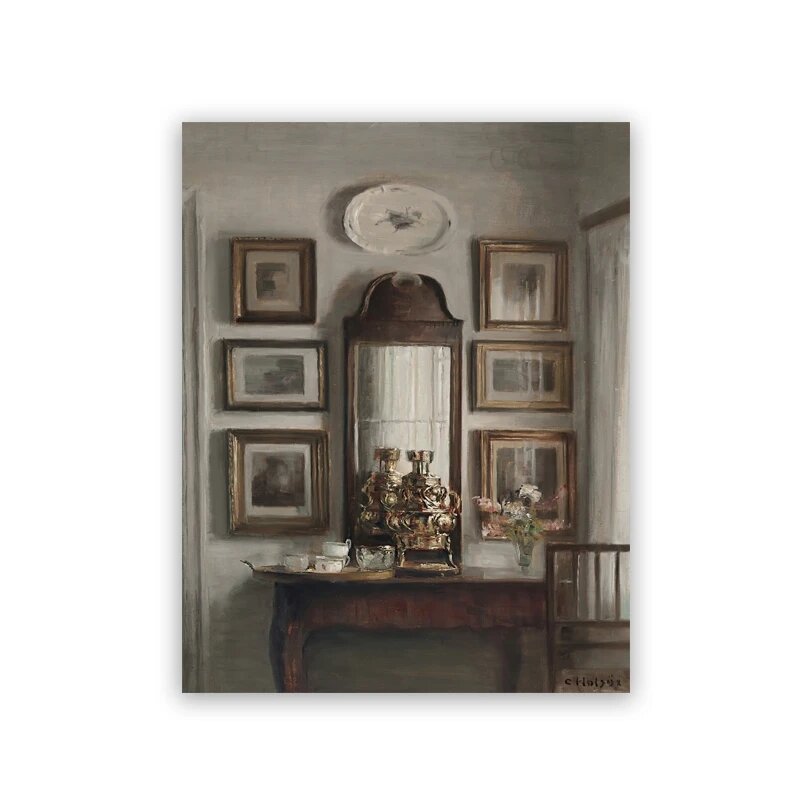 Настенный принт Kasamanis "Деревенский Moody Cloud", печать на холсте 5PC7348, 13x18 cm No Frame