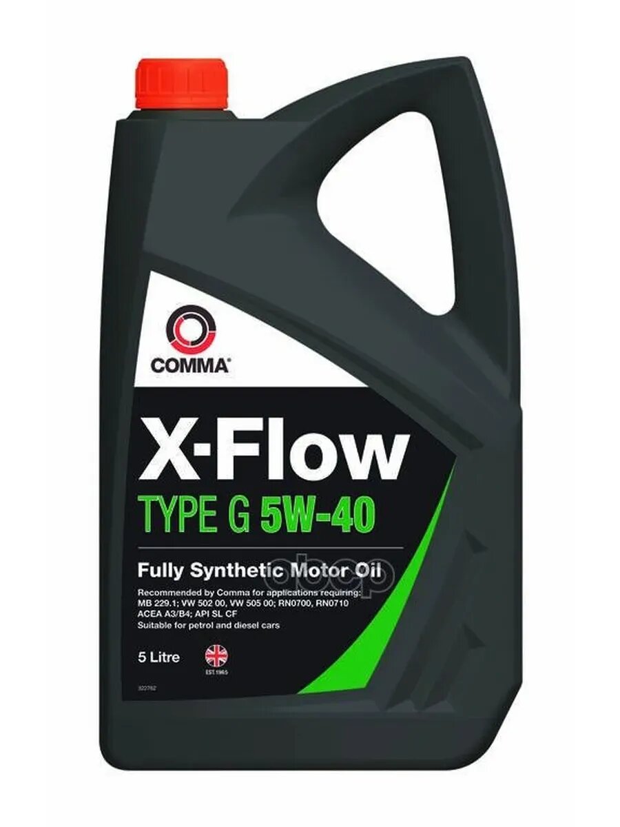COMMA 5W40 Comma 5Л Синтетика Xflow Type G