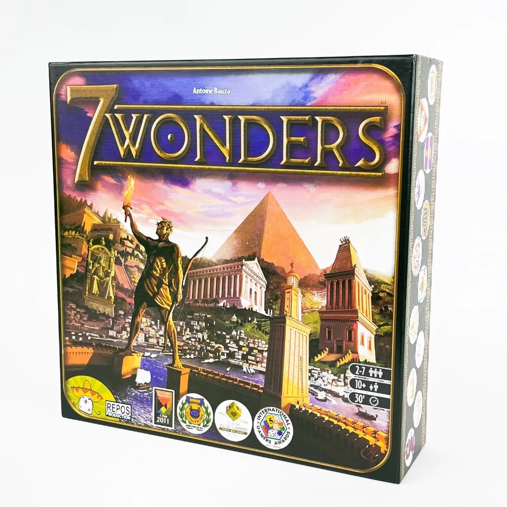 Настольная игра 7 Wonders: Первое издание! Европейская стратегия на 30 минут (2-7 игроков).