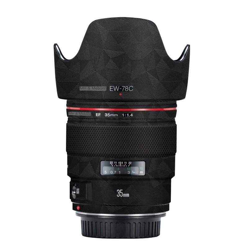 Наклейка на объектив Canon EF 35mm F1.4 L USM 10 Triangle Black
