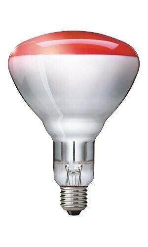 PHILIPS BR125 IR 250W E27 230-250V Red E27 230-250V лампа инфракрасная InfraRed Industrial Heat Incandescent, красная