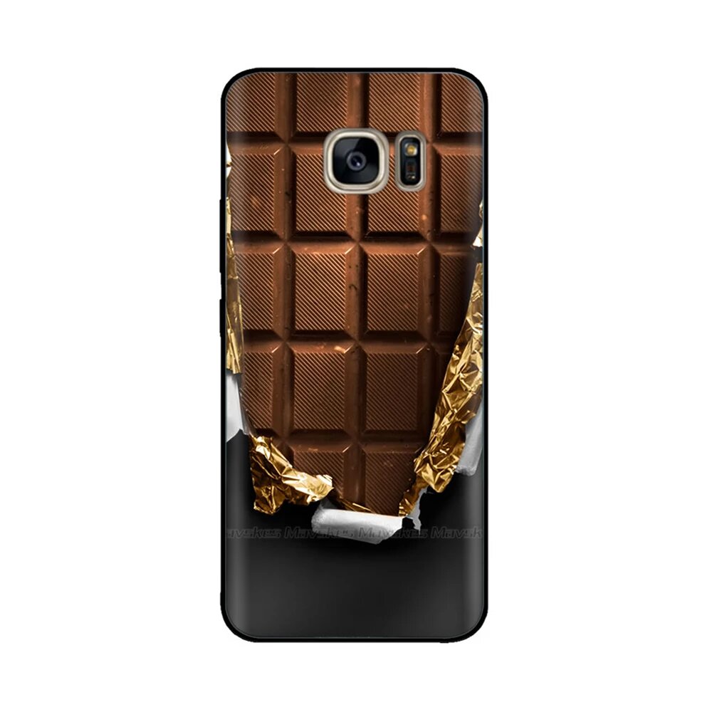 Силиконовый чехол для Samsung S6 G920 G920F G920A, чехол из ТПУ для Коричневый, 00634, S6 Edge