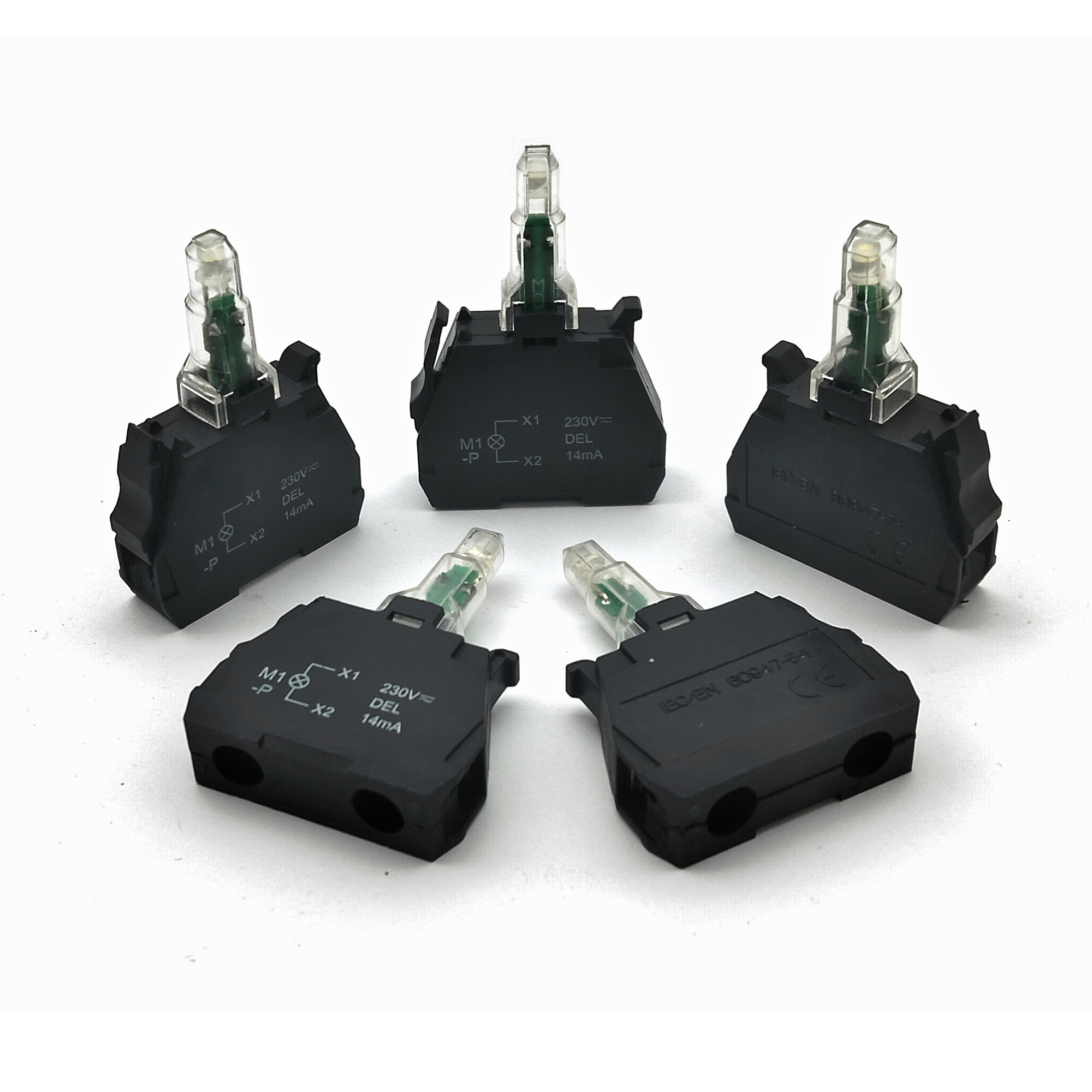 ZBV-M1-220V AC/DC белый Ламповый блок с вынесеным светодиодом - 5шт