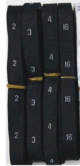 Этикетки для одежды Cloth 500 шт. Black label material