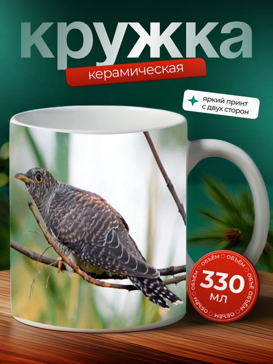 Кружка Кукушка птица 6,