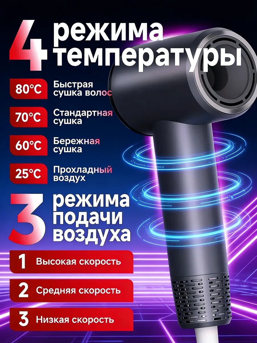 Фен для волос профессиональный HD757 Pro