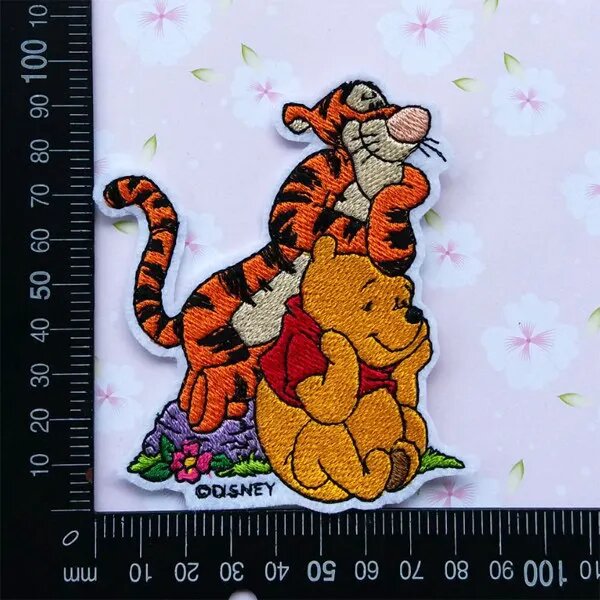 Disney Винни-Пух и Пятачок Тканевые Наклейки Orange Pooh Tigger