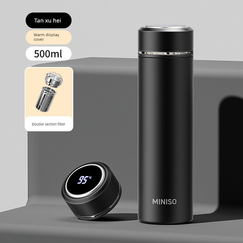 Умная термокружка Miniso большой емкости, новая модель 2026 года, высококачественная чашка для заваривания чая для