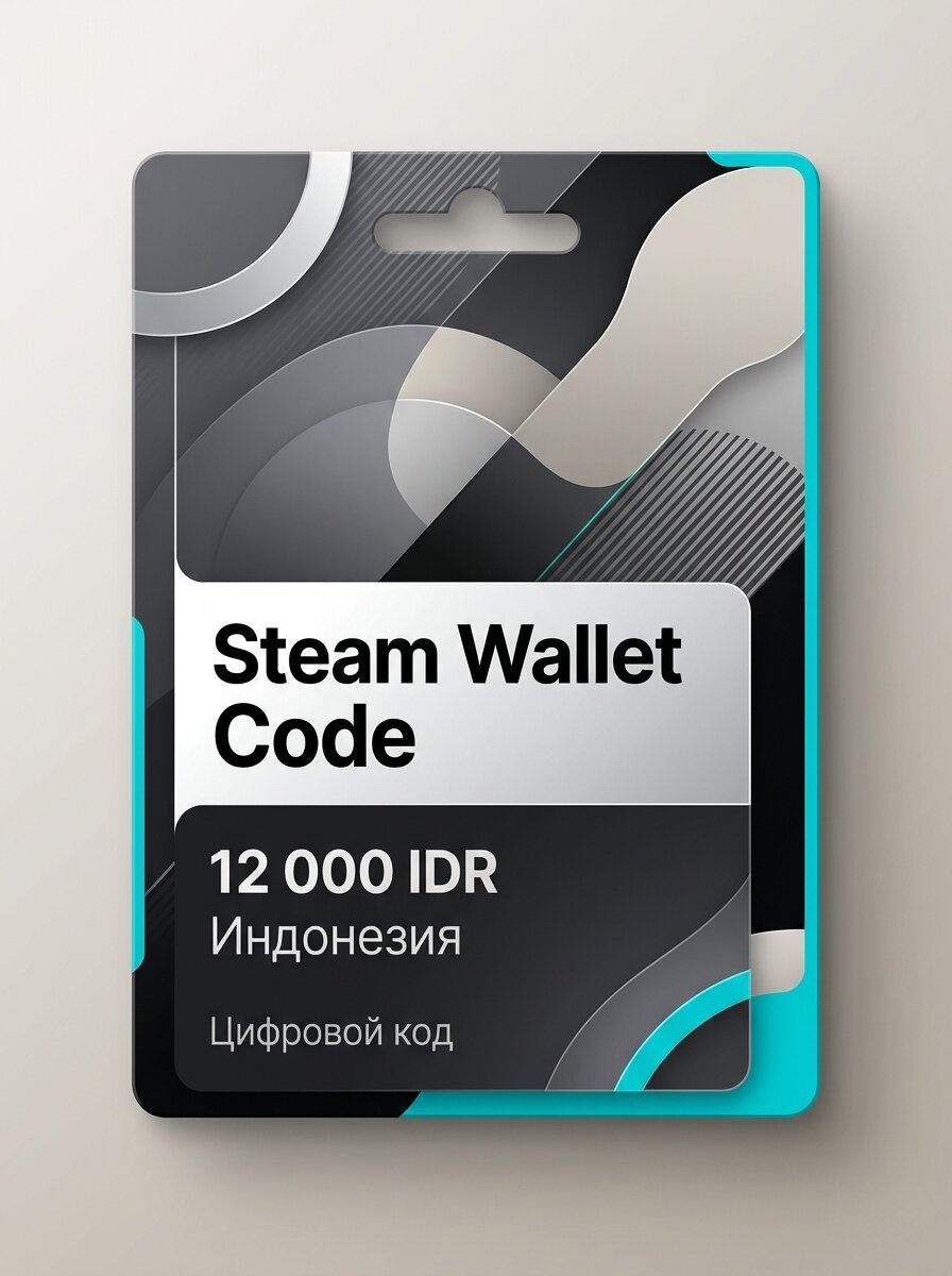 Подарочная карта Steam Wallet IDR 12000 для ПК, электронный ключ, регион Индонезия