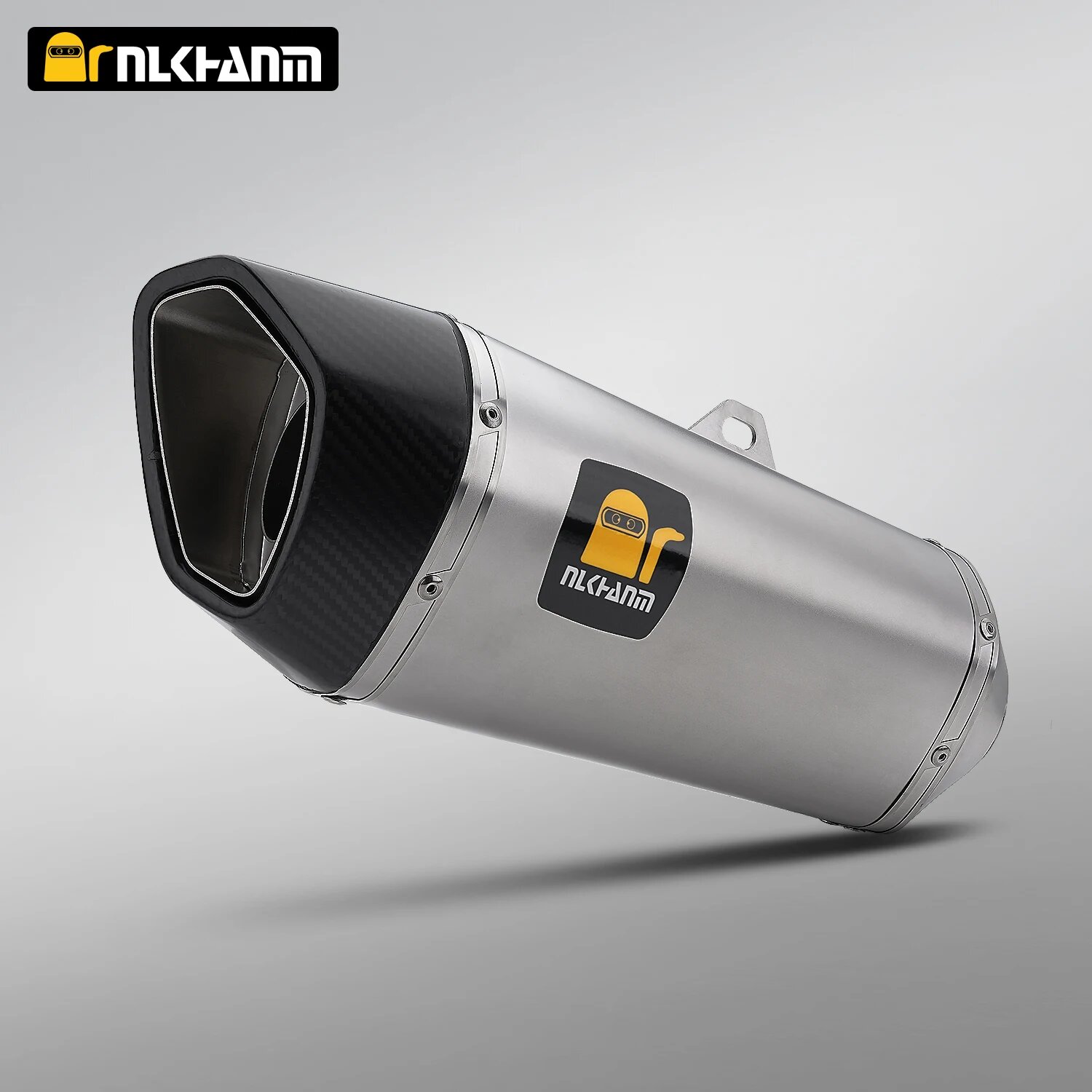 60 мм универсальный глушитель выхлопа мотоцикла SC1-R, общий карбоновый глушитель Серый, TYPE-A