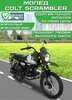 Мопед COLT SCRAMBLER, электро+кикстартер, 4 МКПП, колеса 18/17