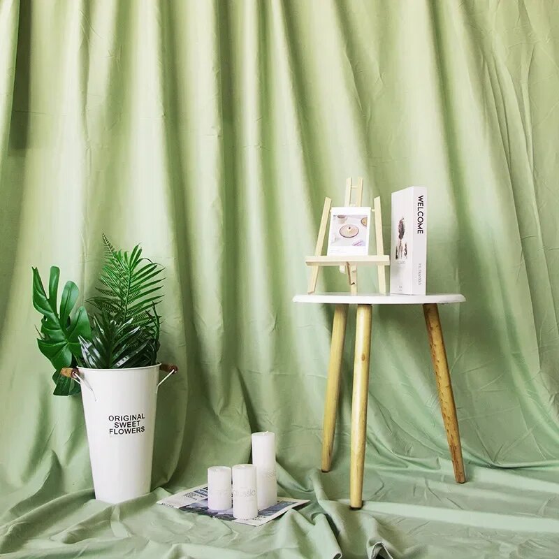 Фон для фотостудии TENWISH 2.4x5m, Pale Green