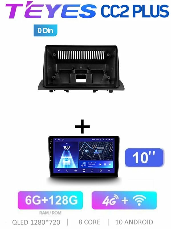 Магнитола 10" Teyes CC2 Plus 6/128 Gb для Honda CR-V 2022-2023 0 din