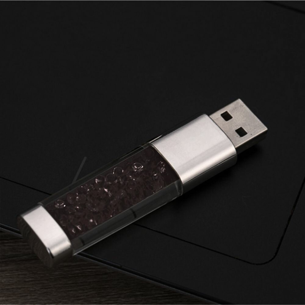 USB Флешка Кристалл черный 32 ГБ