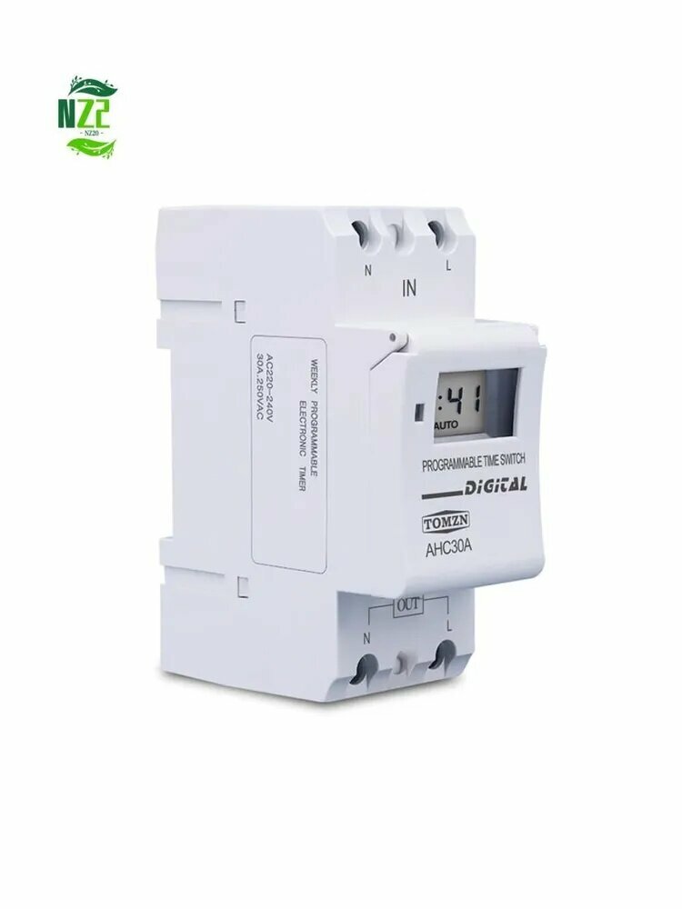 (D R I T) Din-рейка, 2 провода, еженедельно, 7 дней, программируемый цифровой переключатель времени, реле управление таймером, переменный ток 220 В, 30 А