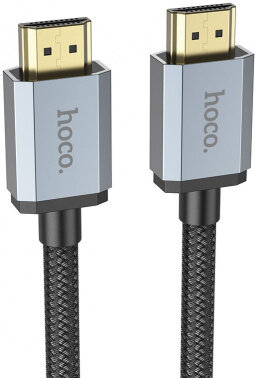 Кабель HOCO ver 2.0 HDMI m – HDMI m, 2 м, черный, коробка (US03)