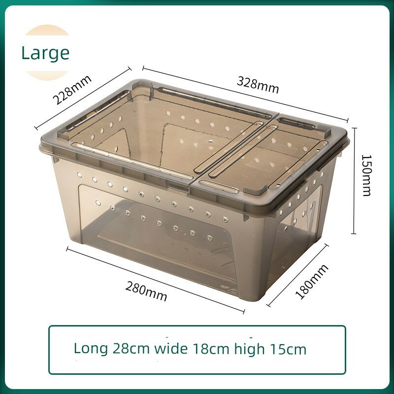 Высокопрозрачный террариум для рептилий (геконов, ящериц, рогатых лягушек), дышащий контейнер для разведения пауков и