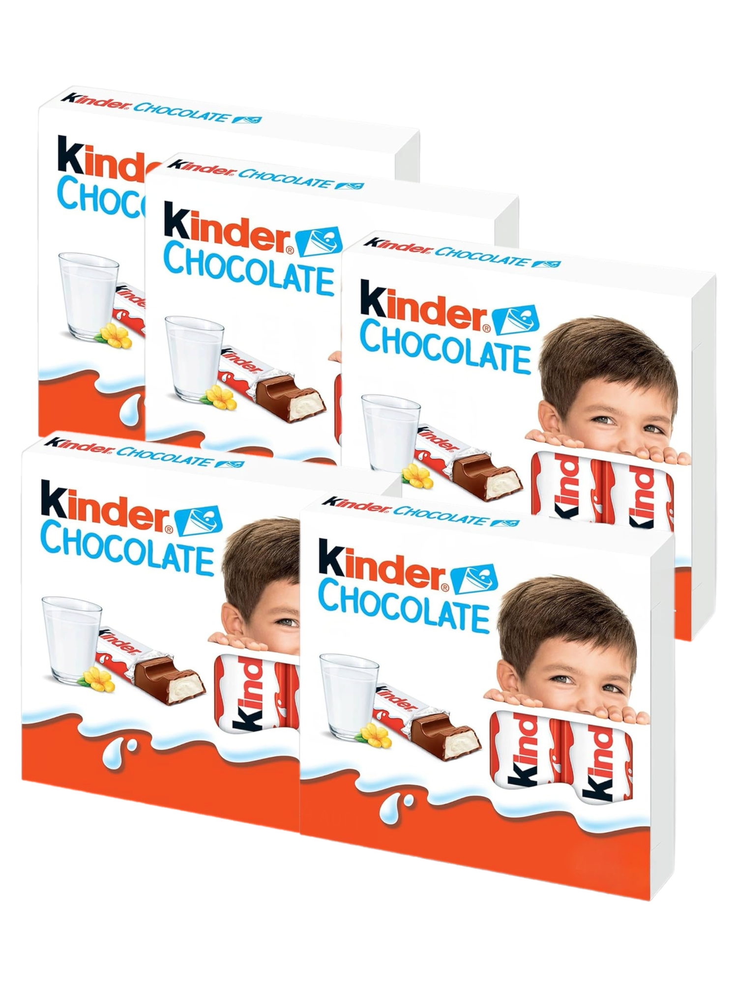 Kinder Chocolate Киндер Молочный шоколад, 50г х 5 шт (Италия)