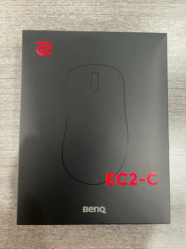 Мышь проводная Zowie EC2-C, черный, красный