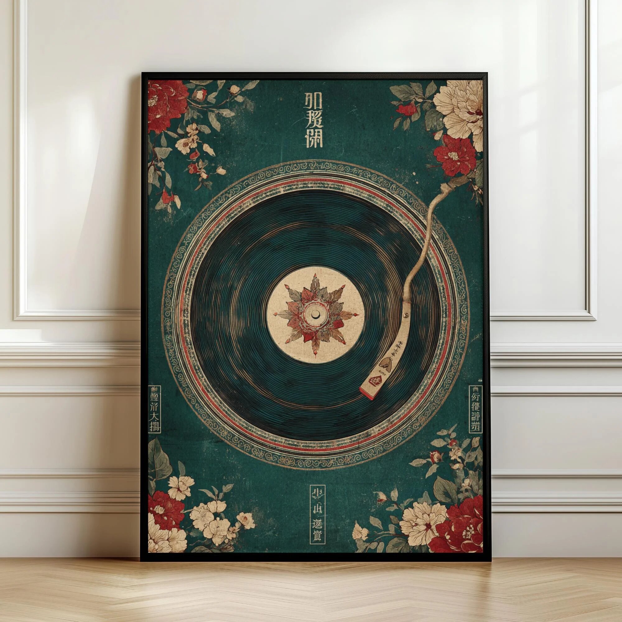 Постер на холсте "Виниловая пластинка", 40x60см, VA1064-L