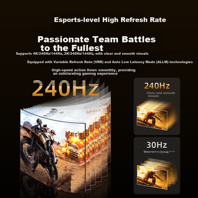 Кабель HDMI 2.1 ZLEEE 8K60Hz 4K240Hz высококачественный 2 м двойная экранировка для ноутбуков телевизоров мониторов