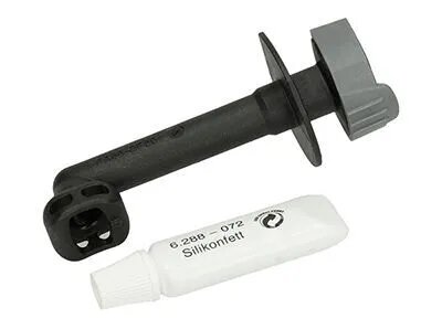 Выходящий патрубок (отвод) с фиксатором Karcher серии K2-K3, K 4 Compact UM *EU (4.064-047.0)рт. 4.064-047, 5.064-110