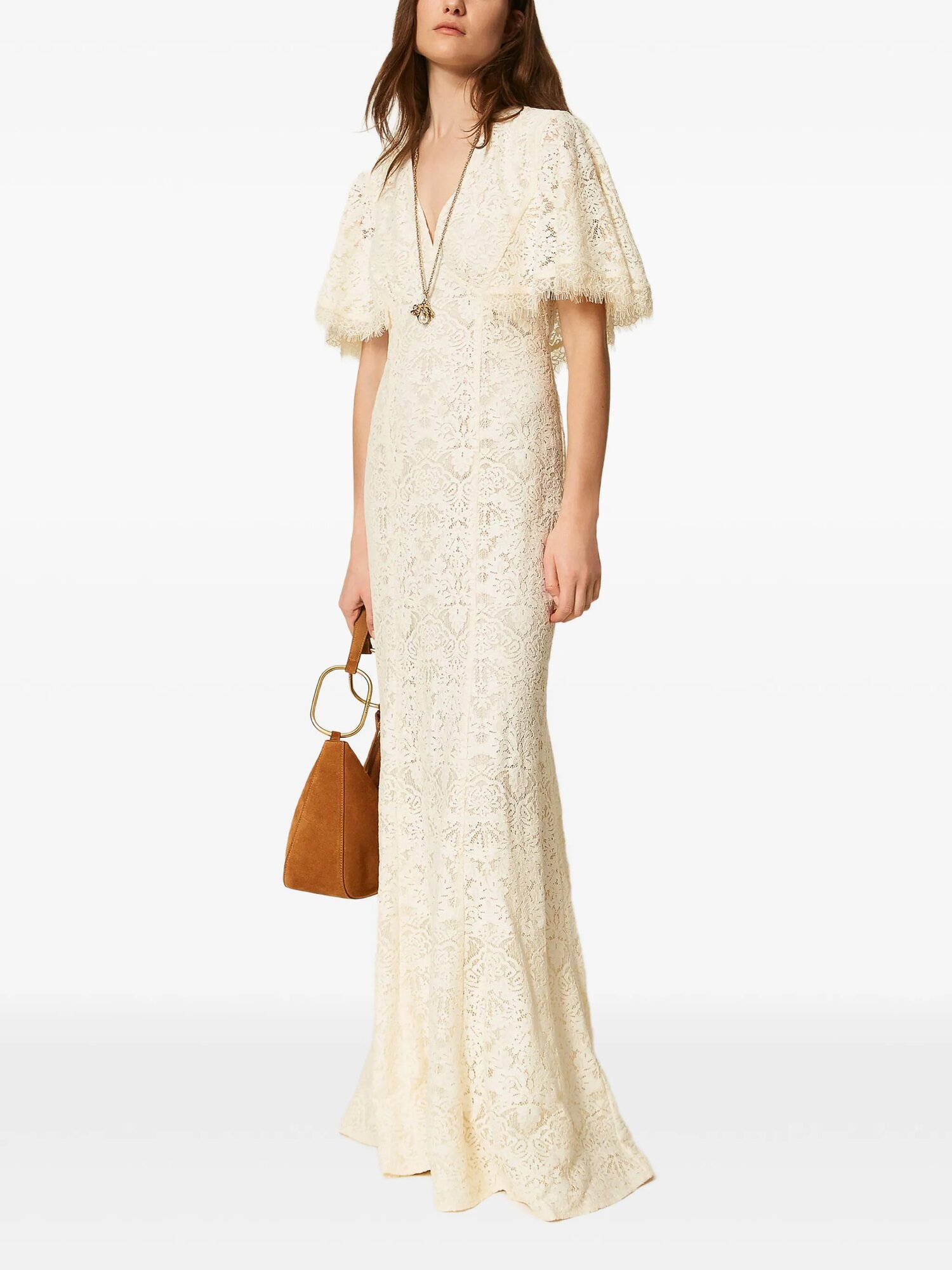 Платье Twinset Milano Maxi lace dress, размер 40, разноцветный — фото 1