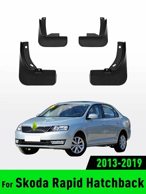 Брызговики, арт. For Skoda Rapid Hatchback 2013-2019, 4 шт.