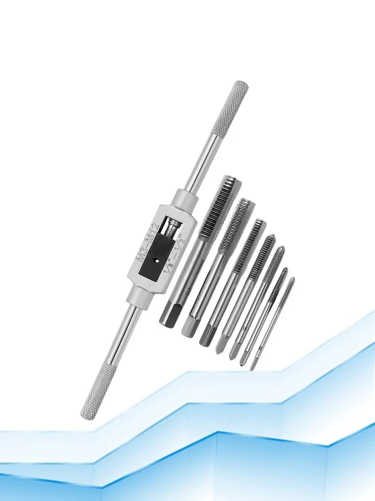 Ручной трещоточный ключ для метчиков, - Набор стальных метчиков