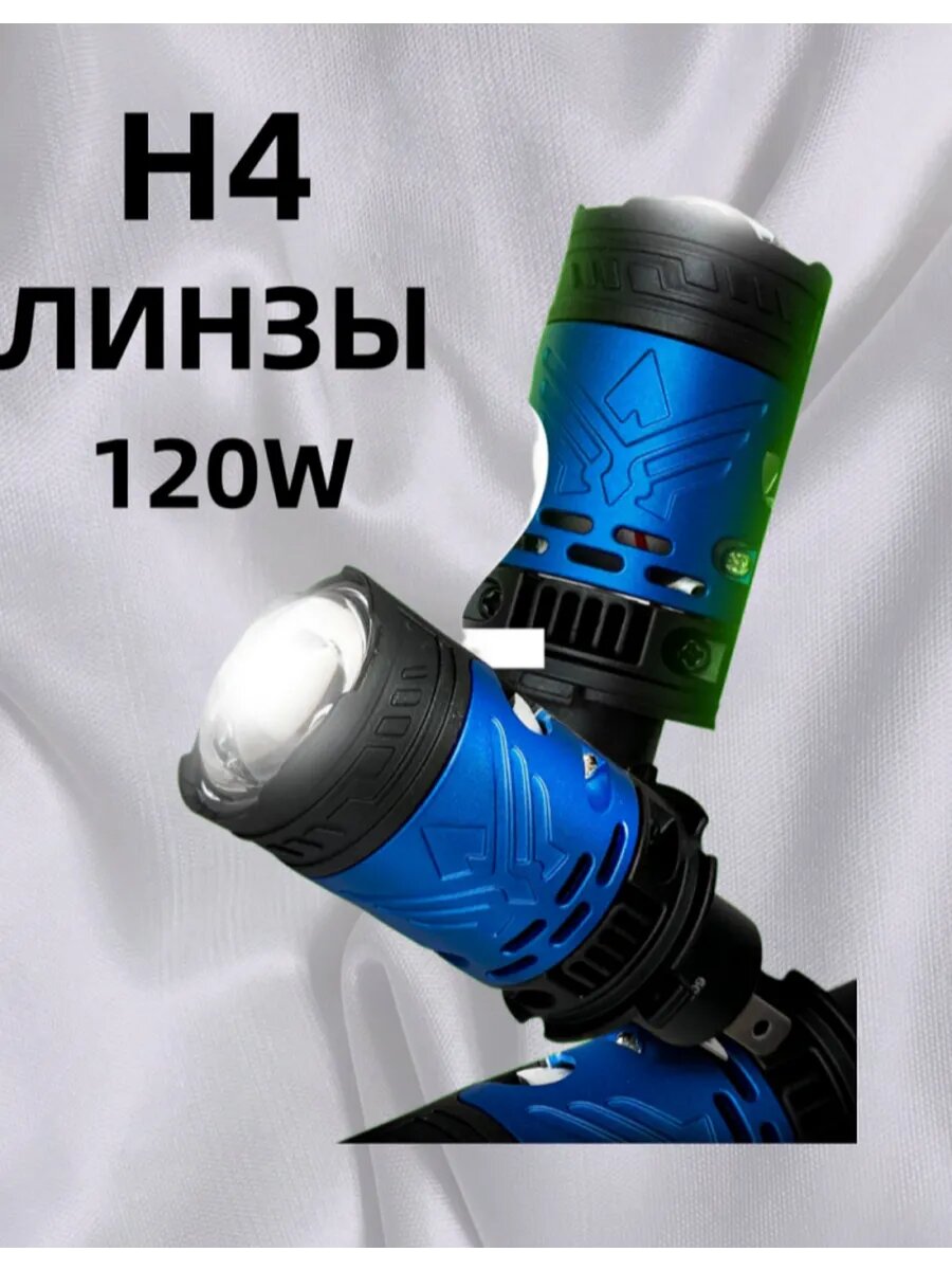 Лед лампы h4 мини линзы h4 автомобильные BI-LED
