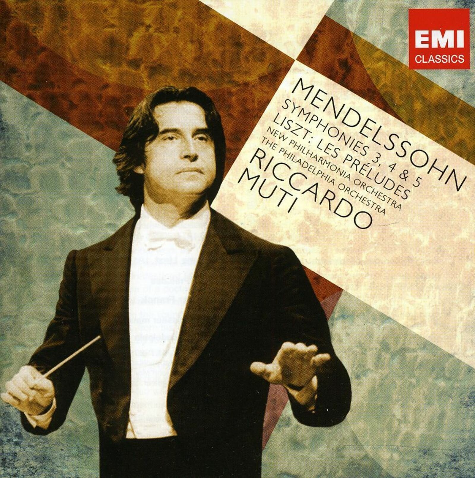 Аудио CD Riccardo Muti, Philadelphia Orchestra "Mendelssohn: Symphonies 3, 4, 5. Franz Liszt. Cesar Frank" 2CD (Мендельсон, Лист, Франк, Риккардо Мути) NEW