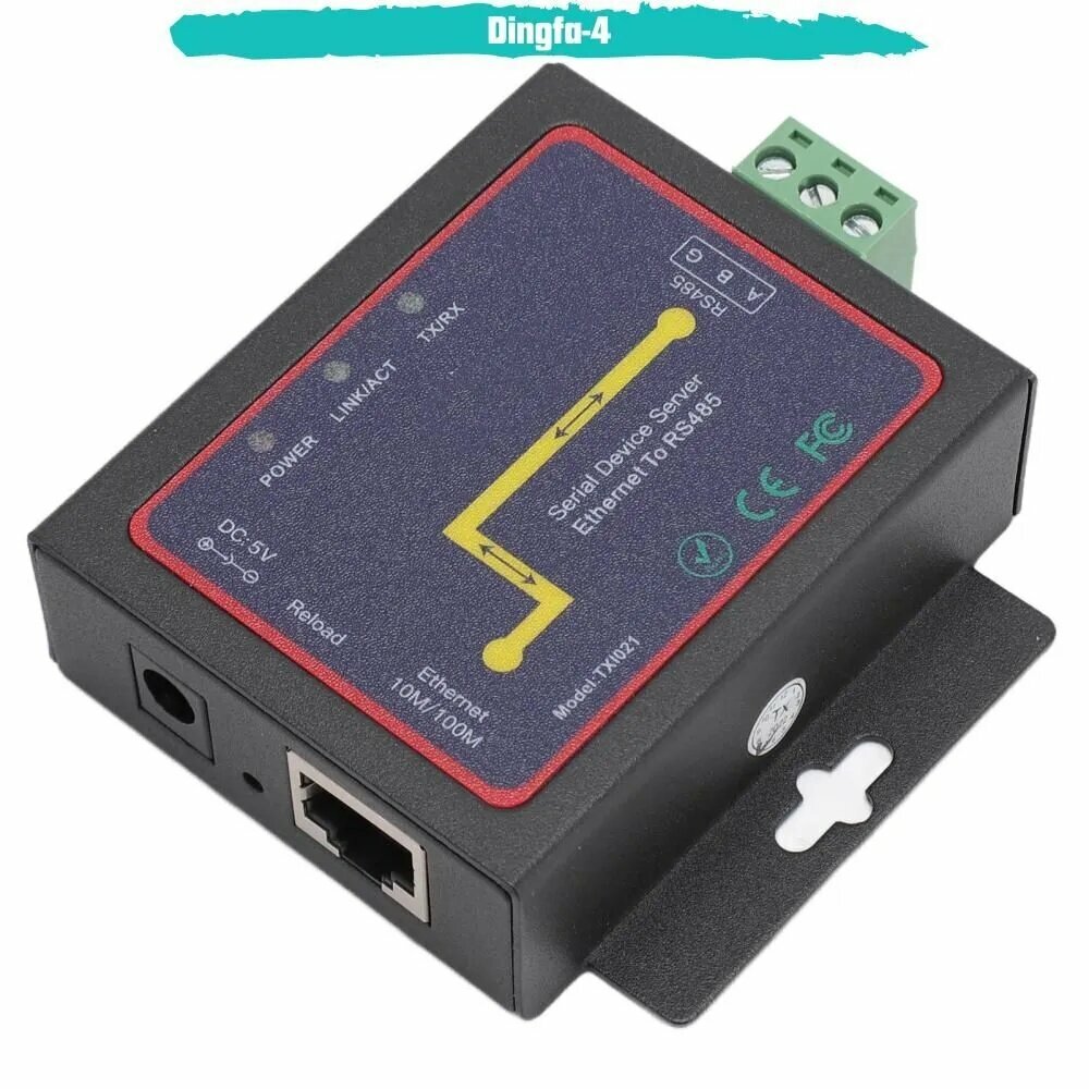 TXI021 Последовательный сетевой адаптер RJ45 RS485