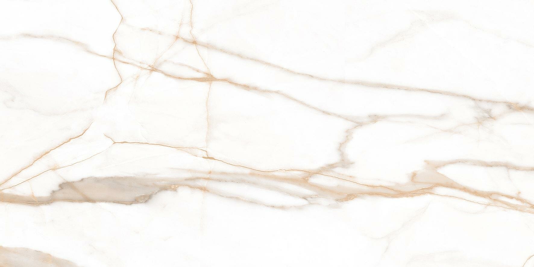 Керамогранит Ceradim Калакатта Годдес Голд белый полированный 60х120 см