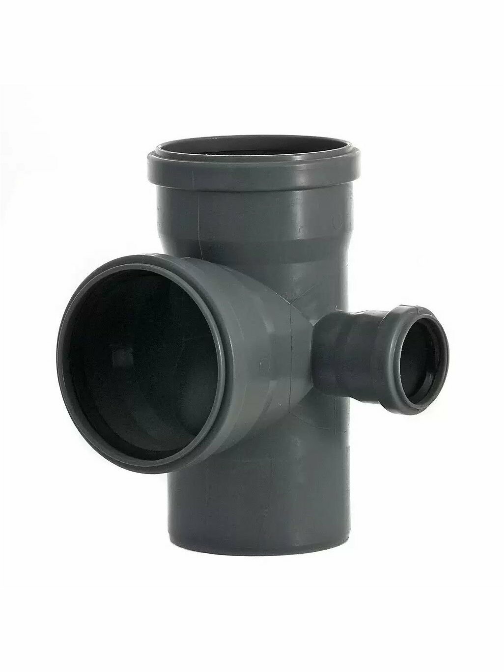 Крестовина канализационная двухплоскостная Мультимирпласт 110х110х50 мм 90 градусов правая для внутренней канализации