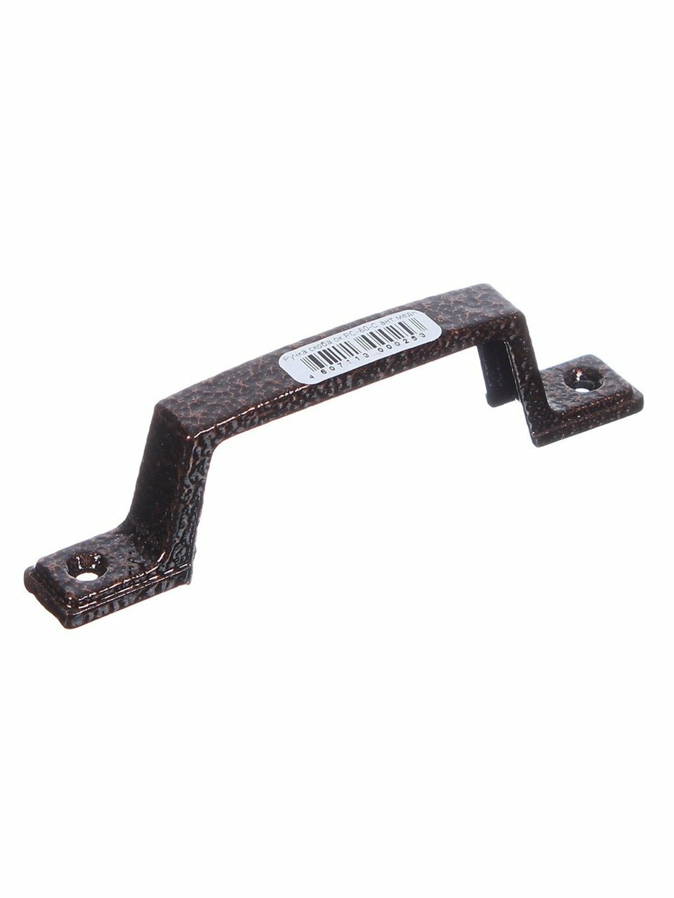 Ручка-скоба РС-60, античная медь, алюминий. Стационарная дверная фурнитура для межкомнатных дверей, 1 шт.