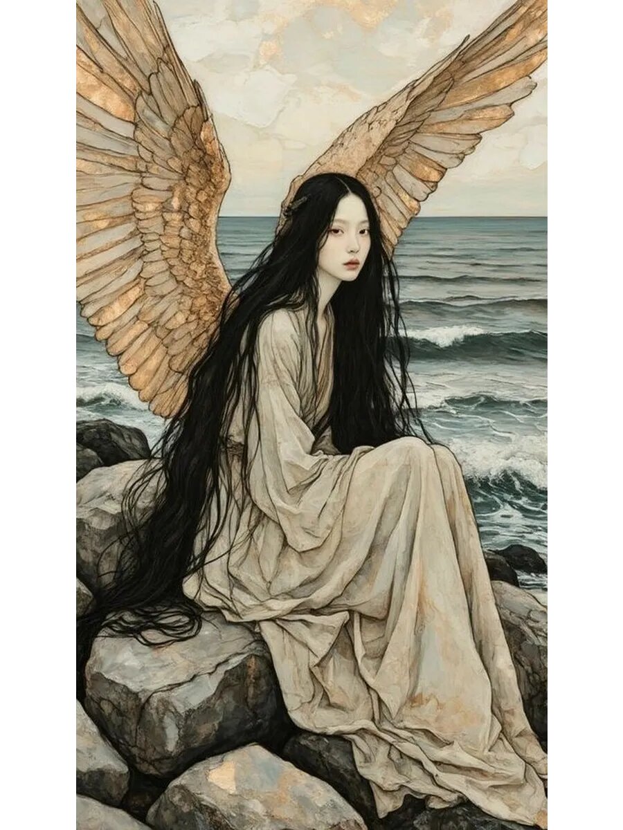 Картина интерьерная на холсте Ангел 40*50 см