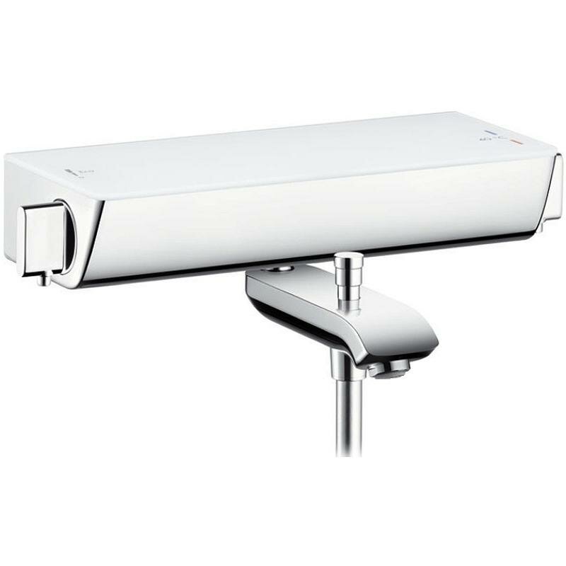Смеситель для ванны Hansgrohe Ecostat Select 13141400 хром белый, с термостатом, латунь