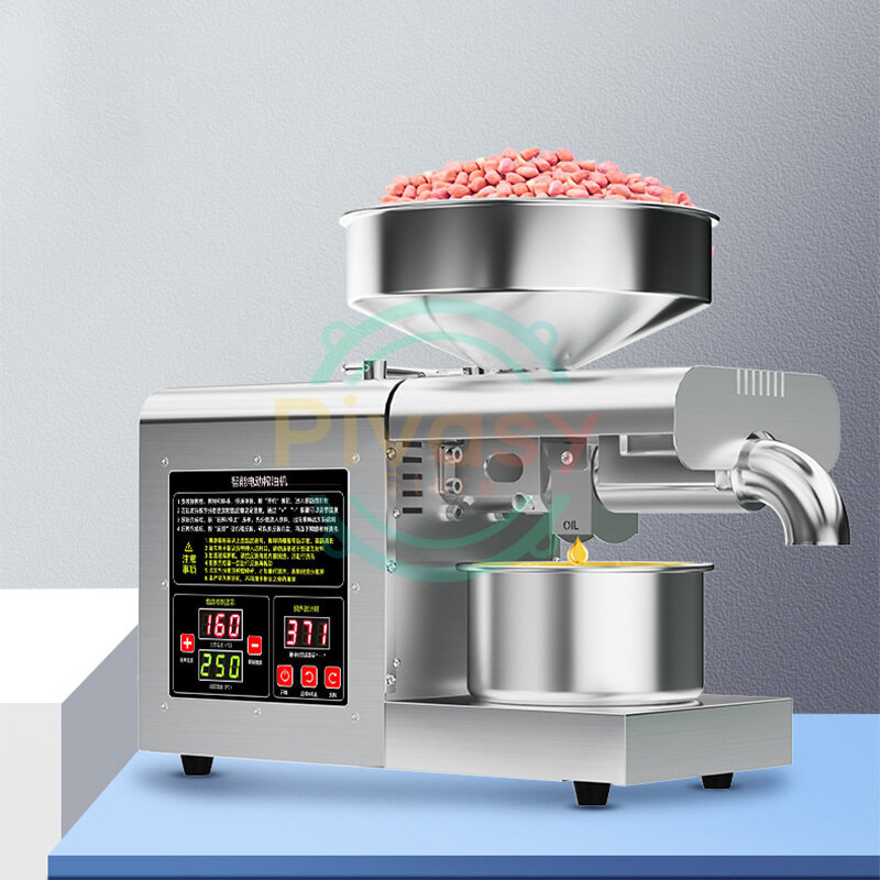 Пресс для отжима горячего и холодного масла, двухрежимная вытяжка, производительность 8-16 фунтов в час