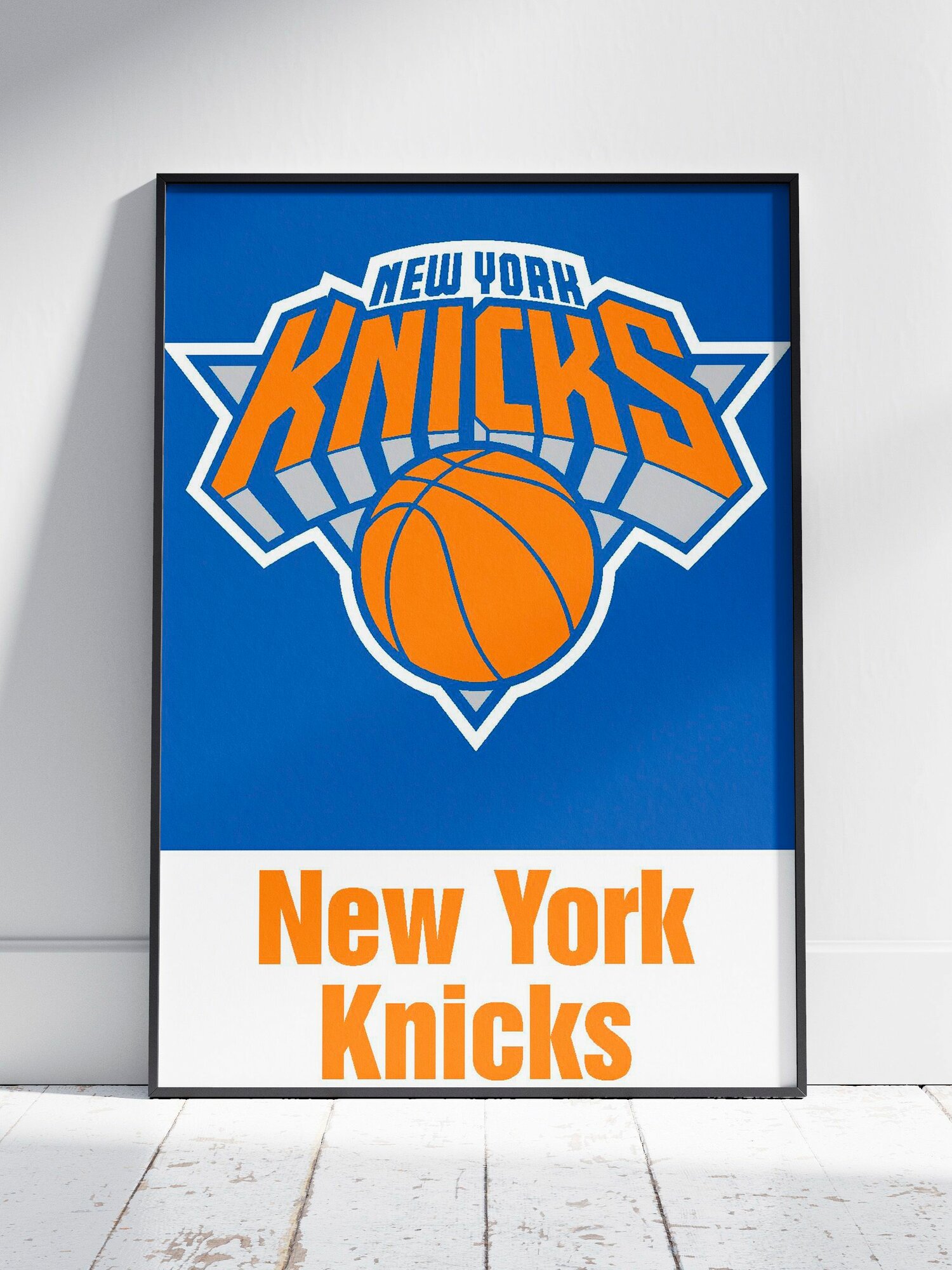Плакат на стену для интерьера Команды Баскетбол (Нью Йорк Никс - New York Knicks 4) - Постер по спорту и физической активности формата A4 (21x30 см)