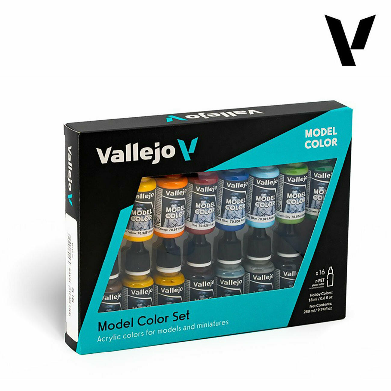 Набор акриловых красок Vallejo серии Model Color - Naval Steam Era 70146, 16 шт по 18 мл