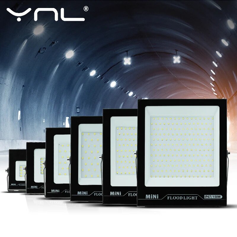 LED прожектор YNL 100W холодный белый водонепроницаемый