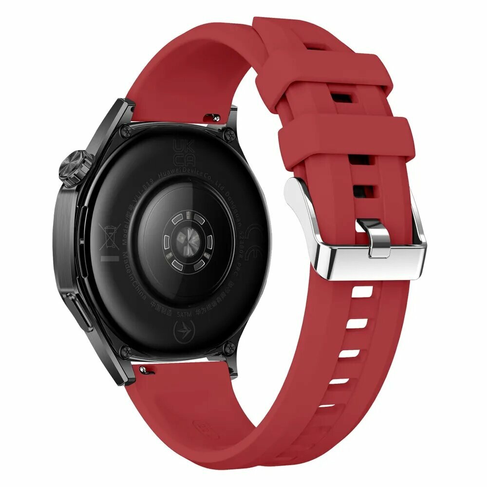 Силиконовый ремешок для Huawei Watch GT 6 / GT 6 Pro / Watch 5 / GT 5 Pro (46mm) - Прочный, мягкий, гипоаллергенный браслет для умных часов Хуавей