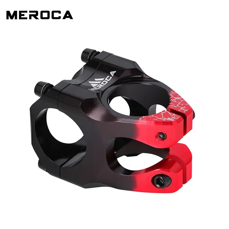 MEROCA Вынос руля для горного велосипеда 35 мм из алюминиевого сплава Красный, Black Red