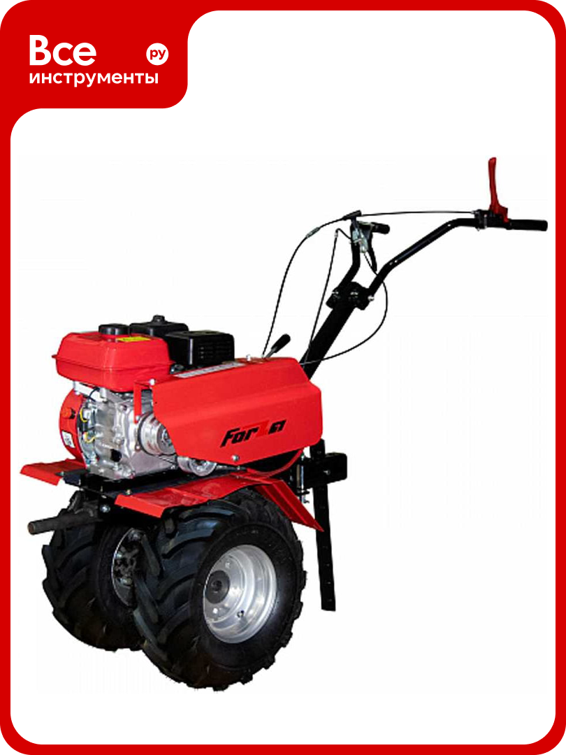 Мотоблок FORZA МБ2 901ФЭР 9 л. с, редуктор алюминиевый, привод ременой, скорость: 4 вперед, 2 назад. Редуктор с дифференциалом, с разблокировкой. Вал d30мм, фрезы: 2 группы, 16 ножей, колесо: 4х10 Елочка, без АКБ Мотоблок FORZAМБ2901ФЭР