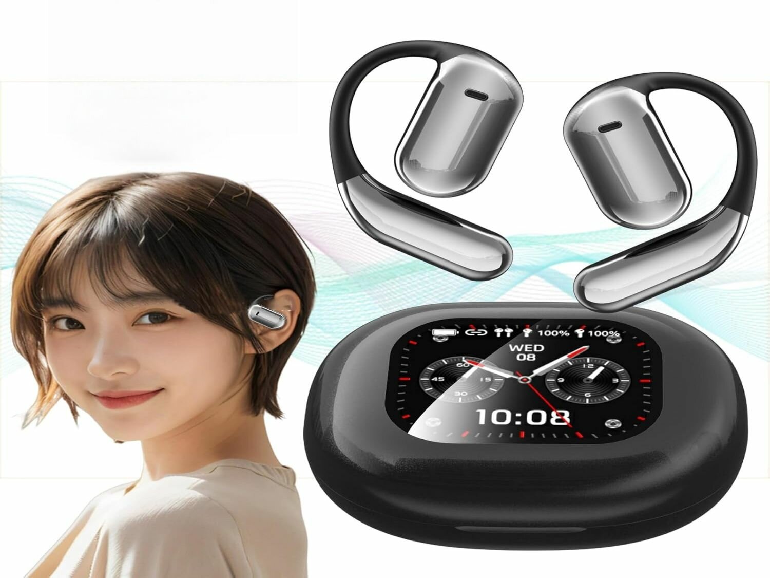 Умные наушники-вкладыши Q16Proi, Bluetooth-гарнитура для искусственного интеллекта, беспроводная гарнитура для синхронного перевода на несколько языков